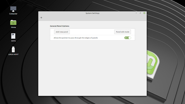 Cara Menampilkan Panel atau Taskbar di Linux Mint | Sebardi Blog