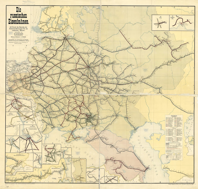 Germans from Russia Settlement Locations: Russian Railroad Maps 1877-1912