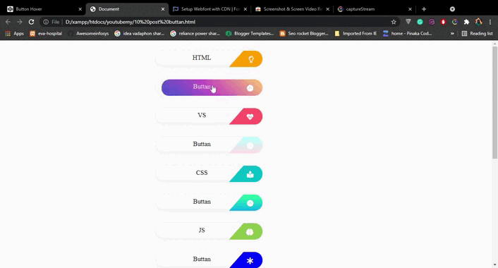 Css Button Hover Effects Codepen Type