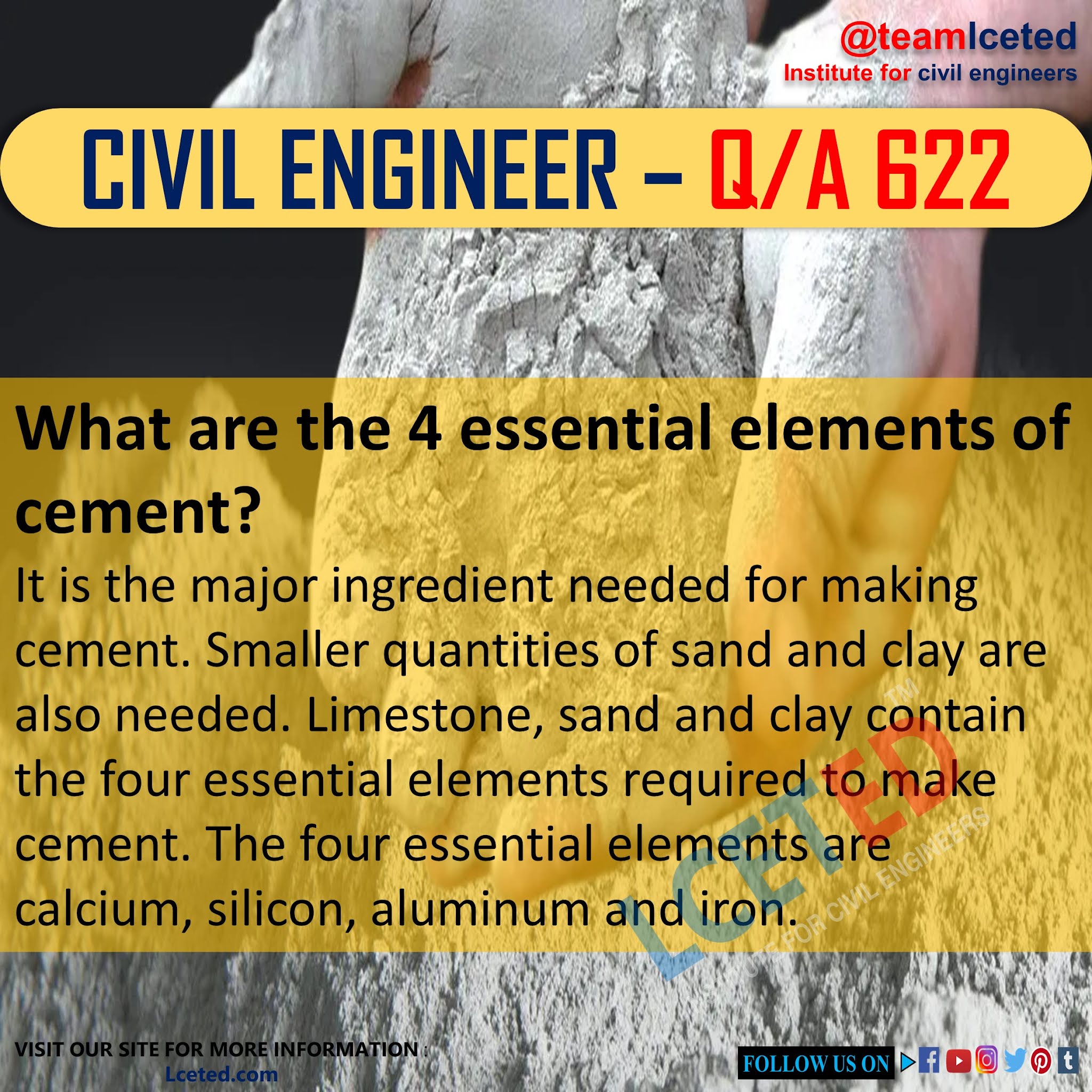 Things Civil Engineers Must Know About Cement | SITE ENIGNEER -lceted ...