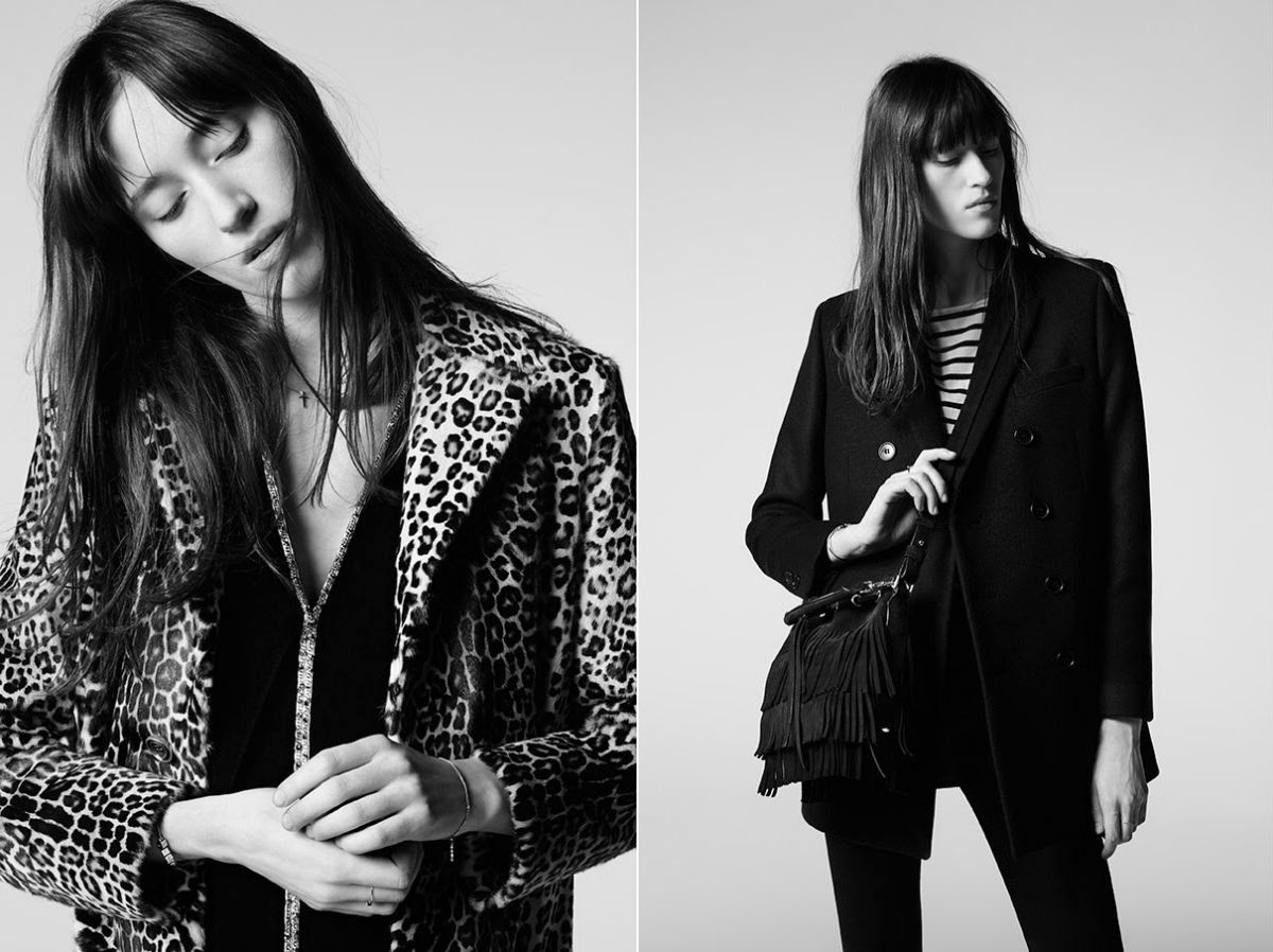 Saint Laurent Paris Pre-Fall 2015 Campaign featuring Helena Severin