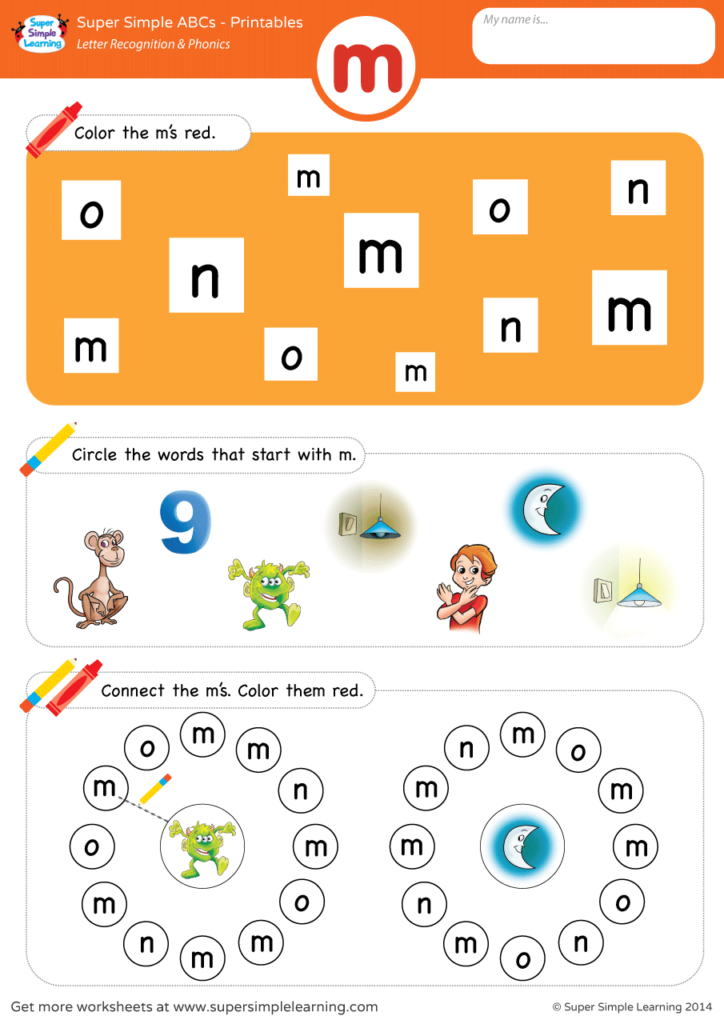 English Infantil: LETTER M