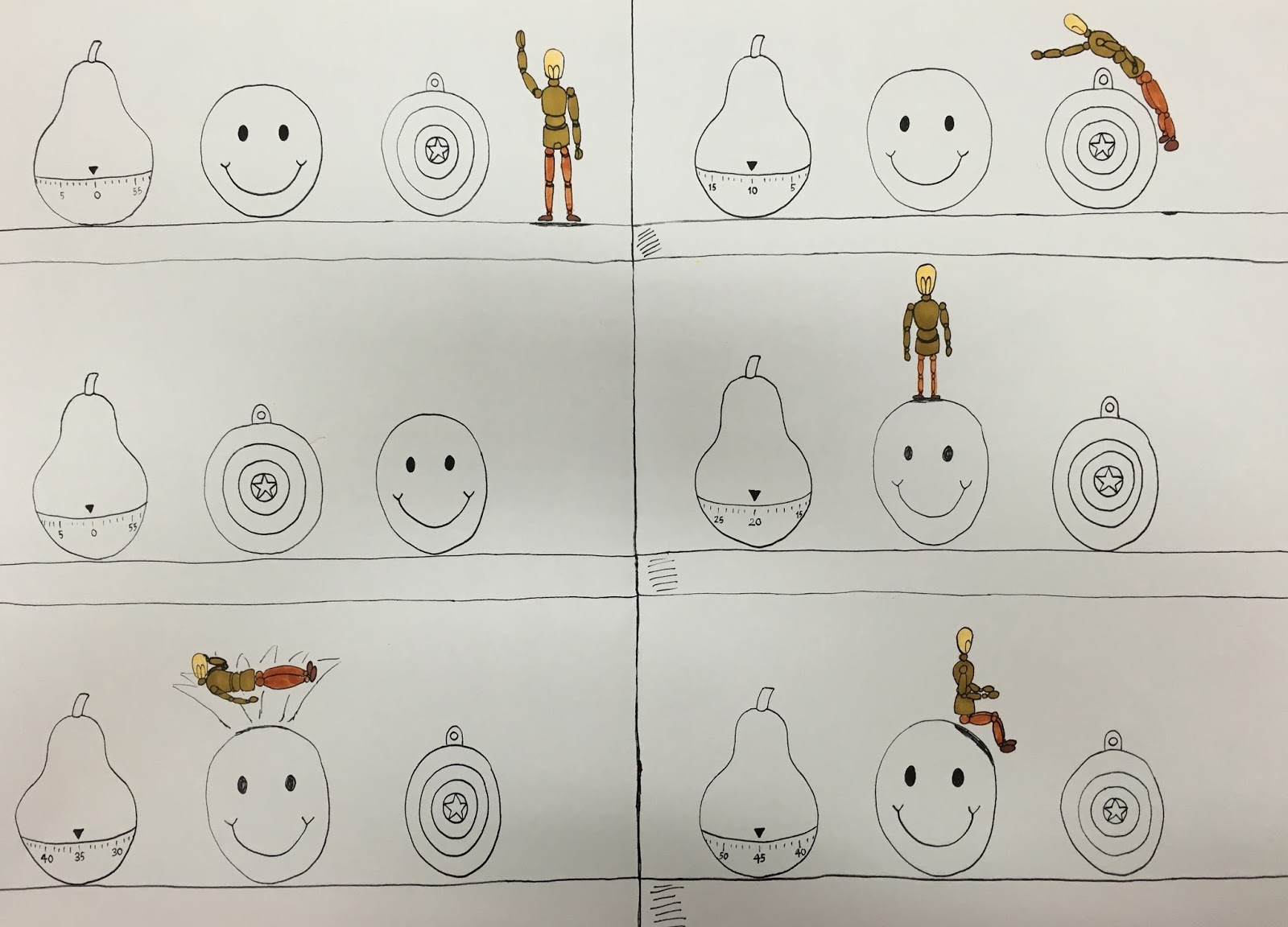 Drawing Projects: Home-based: Storyboarding - A six-frame sequence