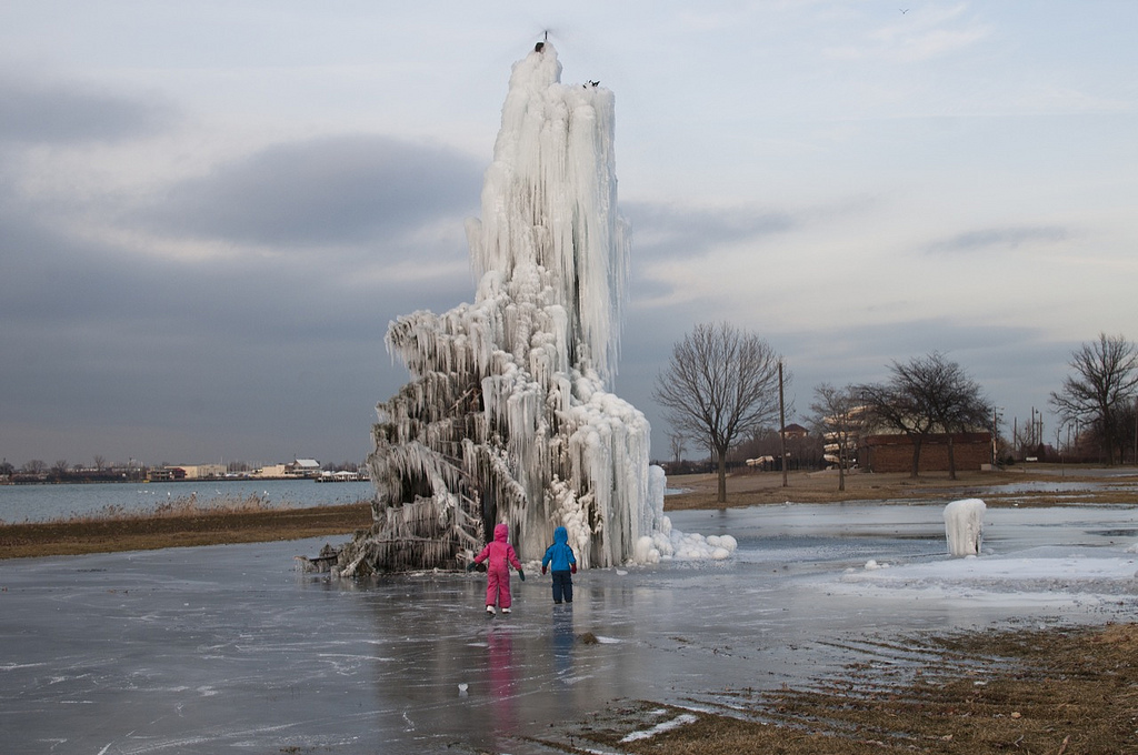 Ice Skating at the Belle Isle Ice Tree | Something Fun Every Day