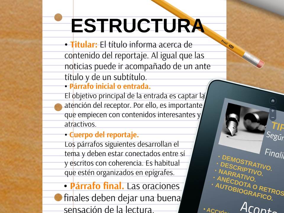 Caroly López : Concepto de Reportaje, Técnicas, tipos y características.