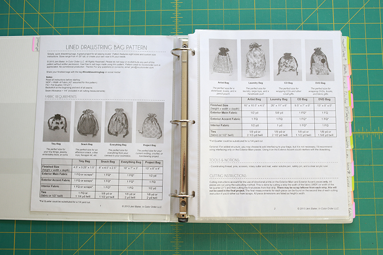 In Color Order: How to Organize Paper Sewing Patterns