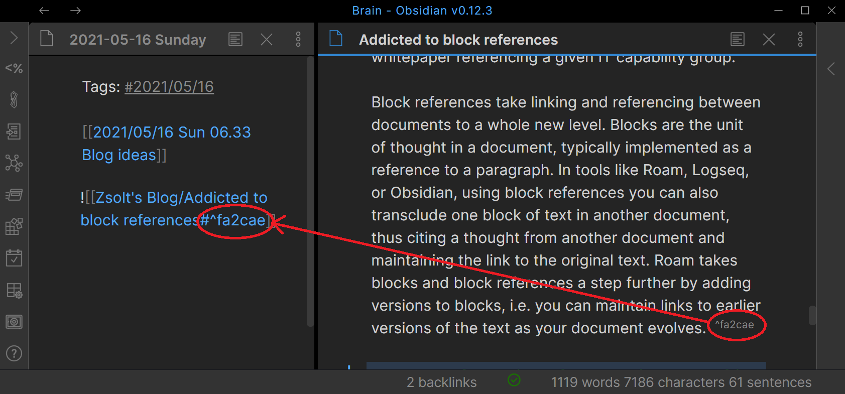 Addicted To Block References Ms Office Vs Roam Vs Obsidian