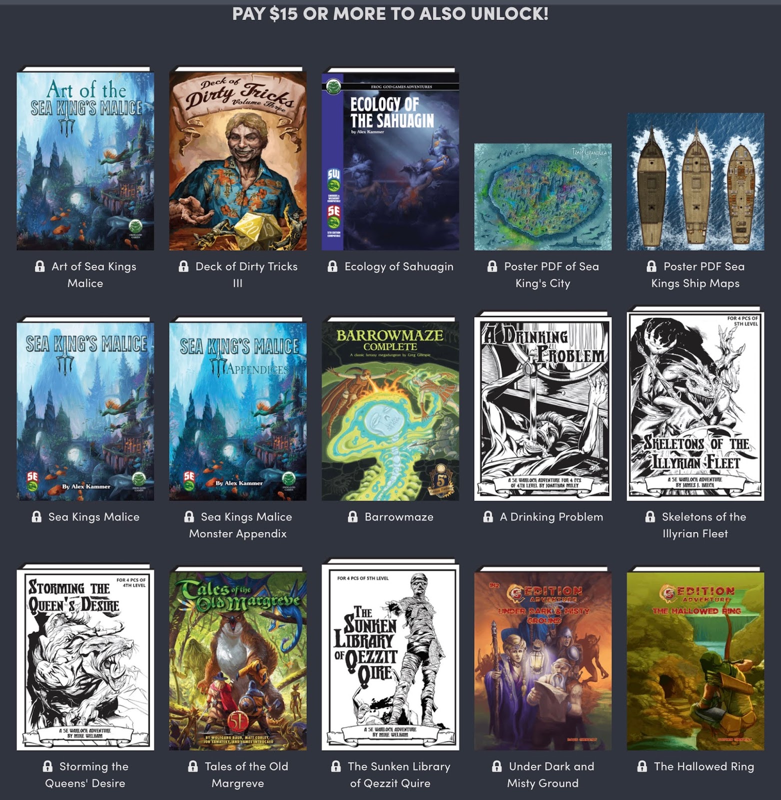 Tenkar's Tavern: Humble RPG Book Bundle: 5th Edition Dungeons, Mazes & Barrows