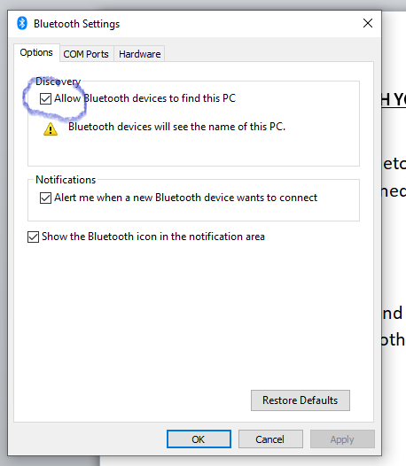 How to pair bluetooth in WINDOWS 10