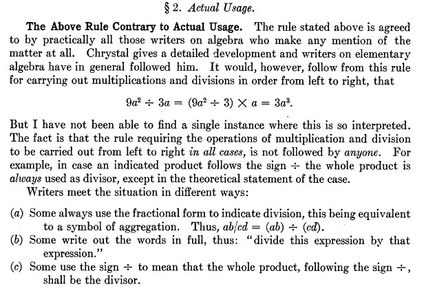 Pat'sBlog: The Agony and the Obelus, or Much Ado about Notation
