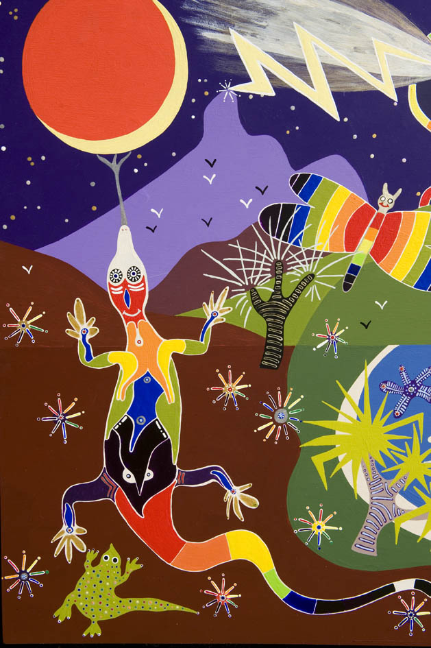 SYNTHAISSANCE CRYOBENTHICS: "DIRAWONG GONDWANA DREAMING" MURAL IN BYRON ...