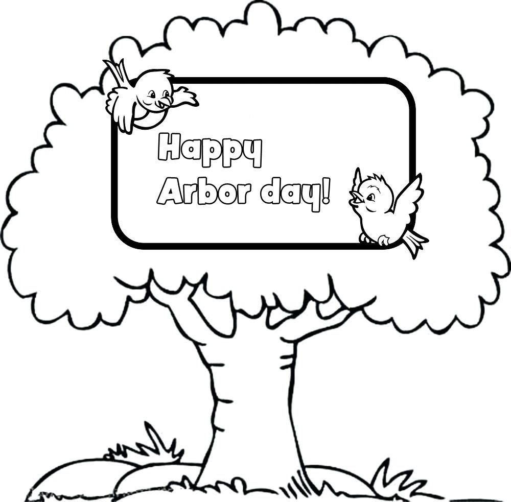 Arbor day Coloring pages