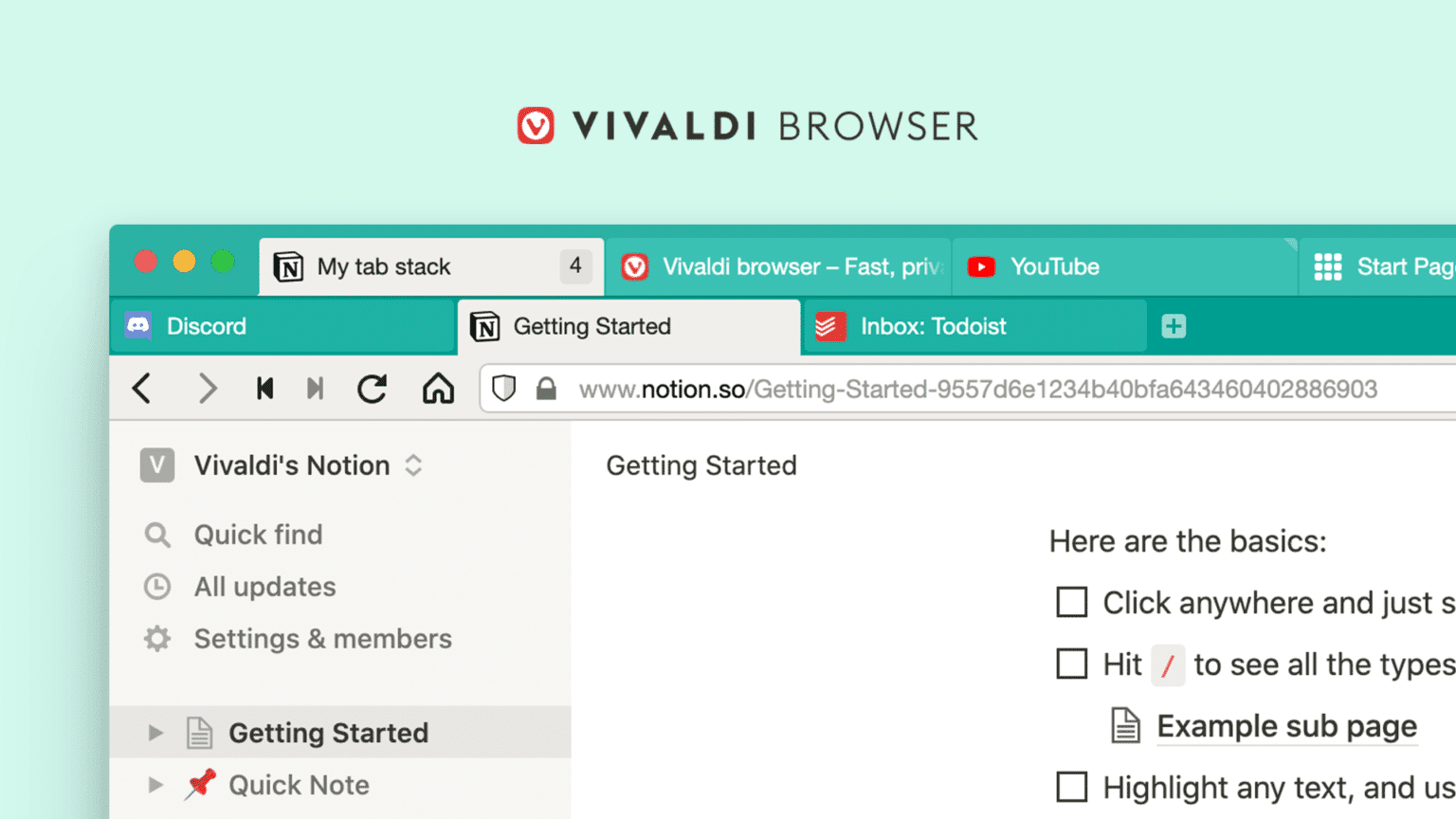 متصفح Vivaldi يسهل إدارة العديد من علامات التبويب
