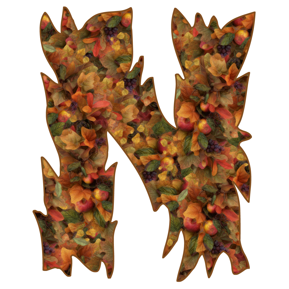 GRANNY ENCHANTED'S BLOG: "Autumn Flames" Free Digi Scrapbook Alphabet