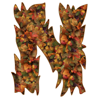GRANNY ENCHANTED'S BLOG: "Autumn Flames" Free Digi Scrapbook Alphabet