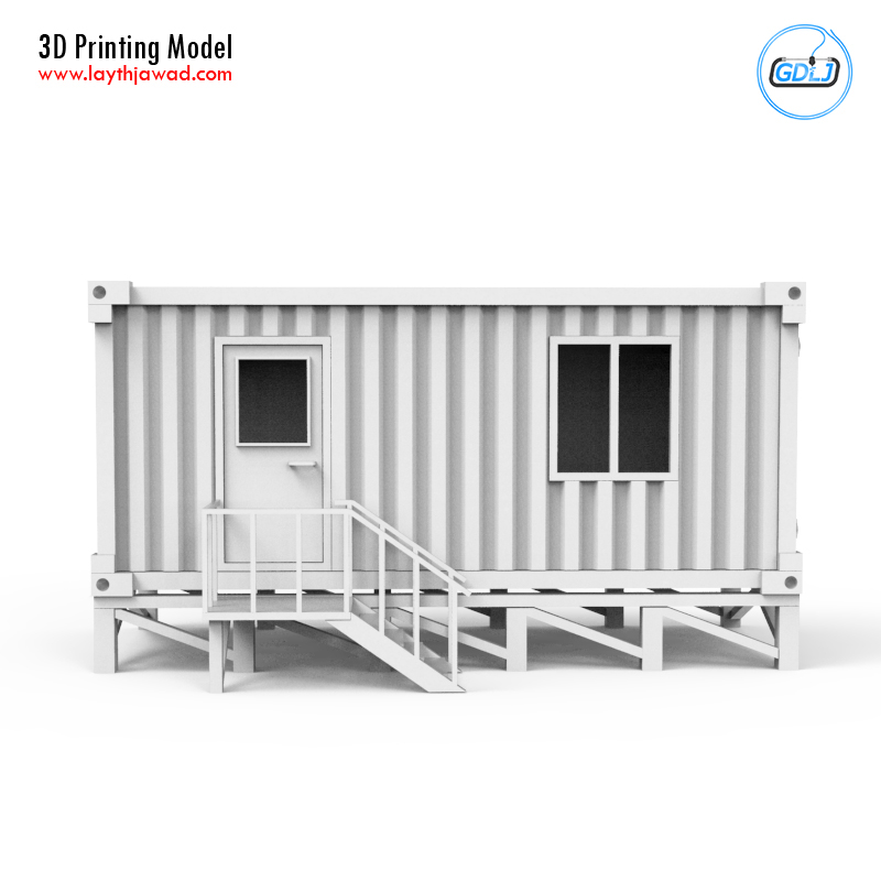 Portable Office Container 3D Printing Model | Layth Jawad