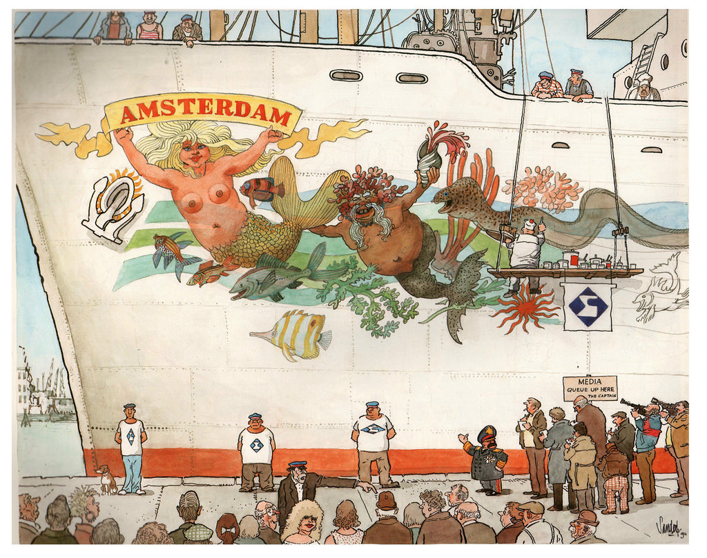 Dan The Navy Man: "Some Shellback Initiation Art"