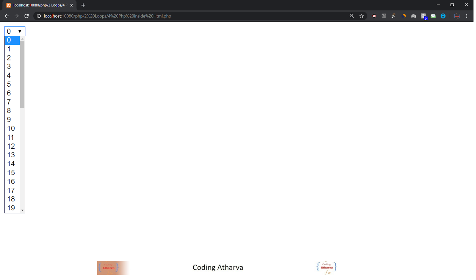 6 Php Inside Html ~ Coding Atharva
