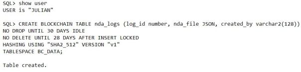 Blockchain tables in Oracle Database 20c | DB Exam Study