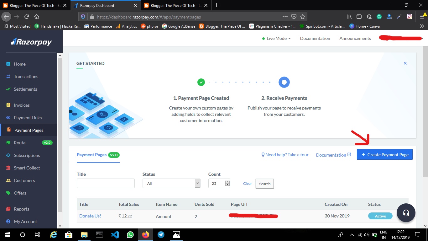 How To Integrate Razorpay Payment Gateway In Blogger