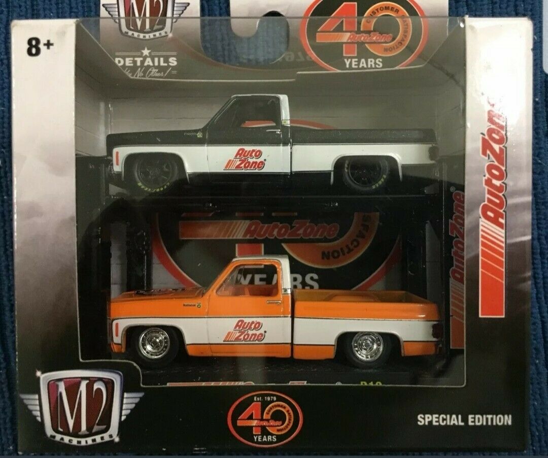 M2 Machines Auto Zone SE R10 1/64 Scale Die cast Auto Lifts Trucks Set ...