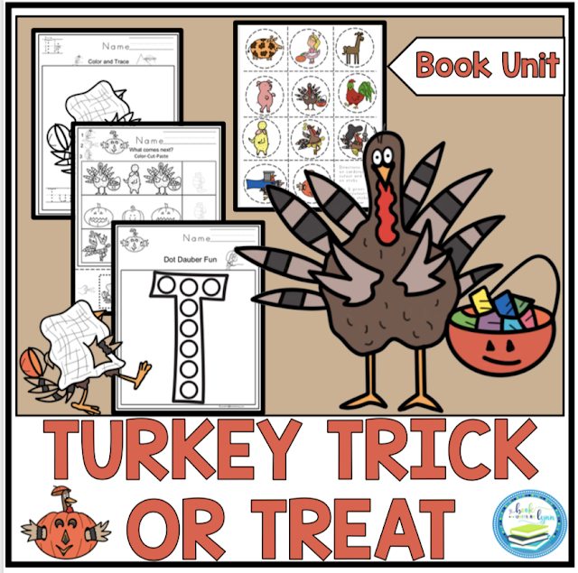 TURKEY TRICK OR TREAT BOOK UNIT ~ Book Units by Lynn