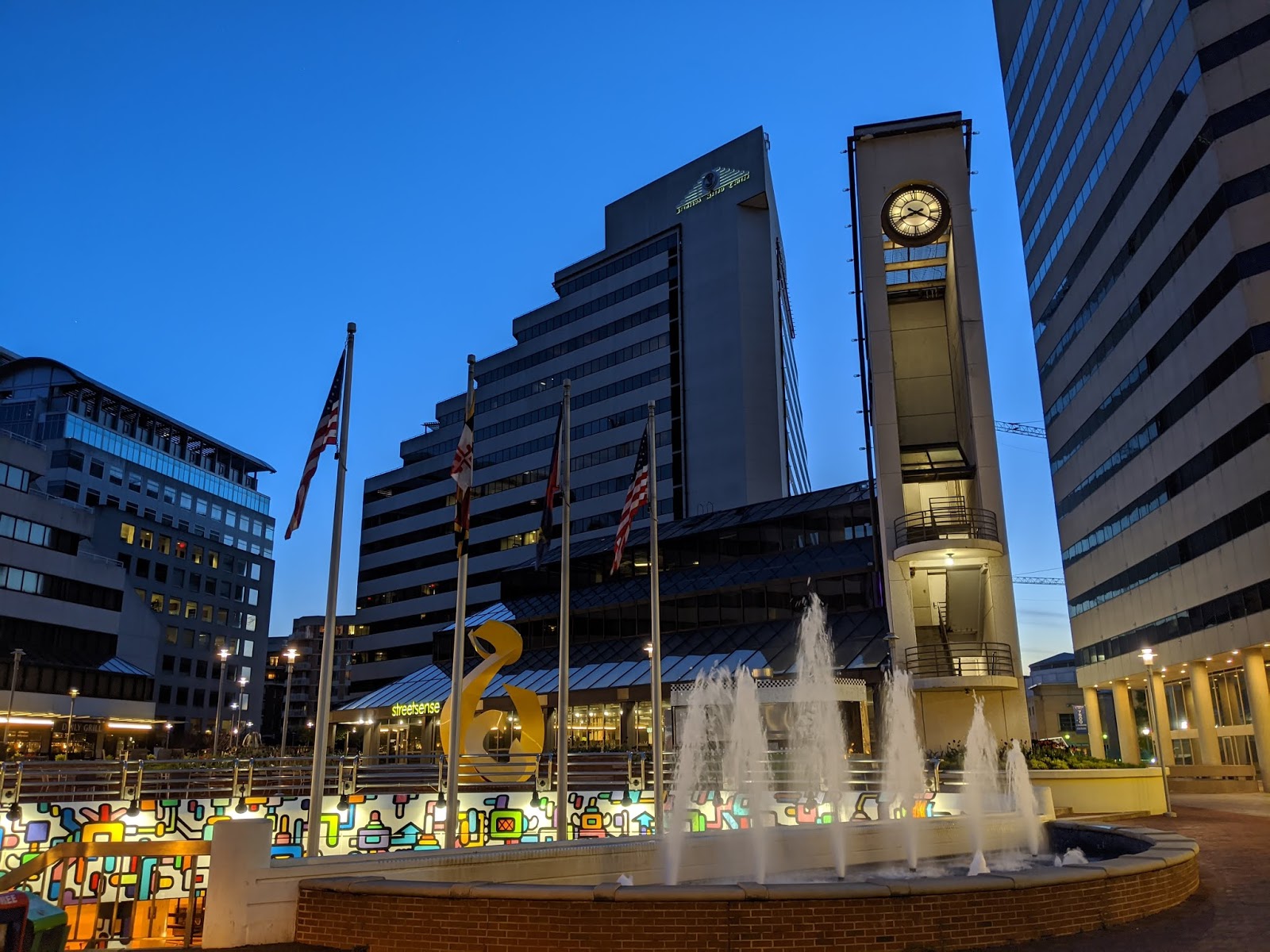 Robert Dyer @ Bethesda Row: Bethesda Metro Center fountains activated ...