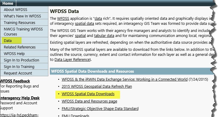 WFMRDA Updates: Geospatial Data Downloads from WFDSS