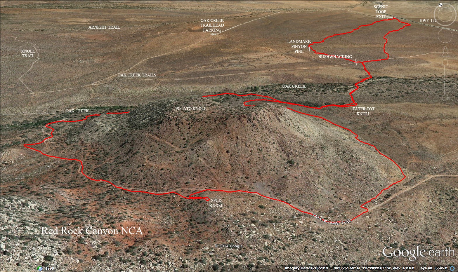 Around the Bend Friends ®: Potato Knoll Loop (aka Roger's Red Rock ...