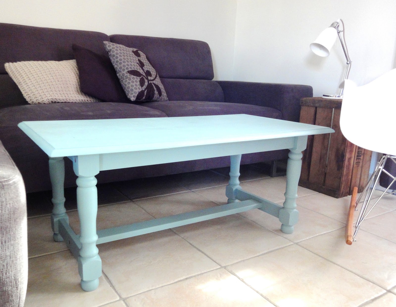 Our newly painted coffee table - Hege Morris