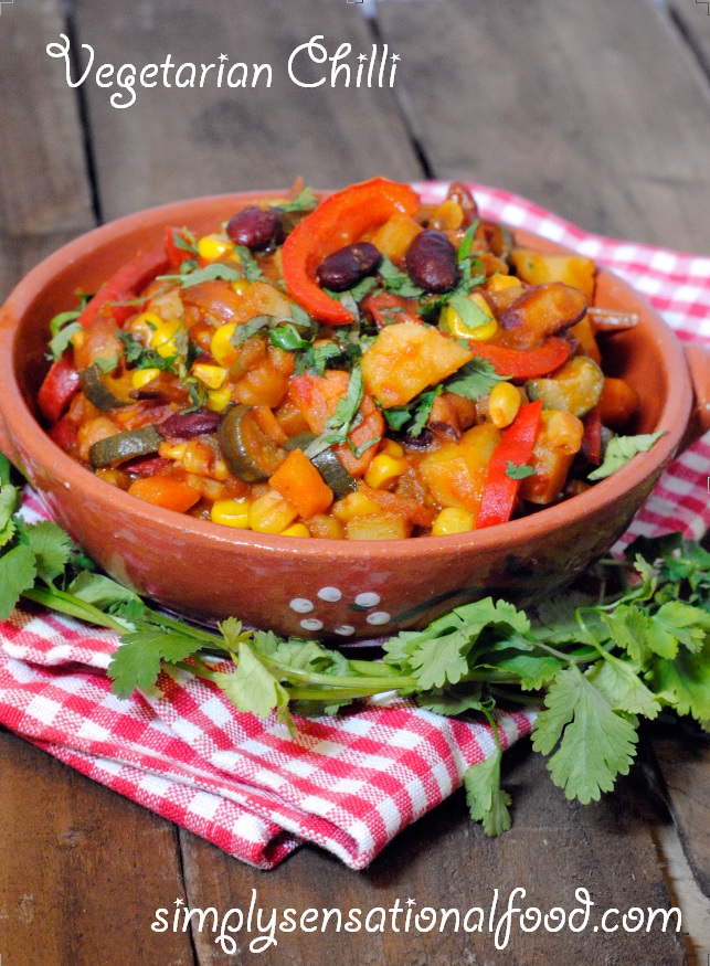 Vegetarian Chilli ~Secret recipe club November 16th 2015 | simply.food