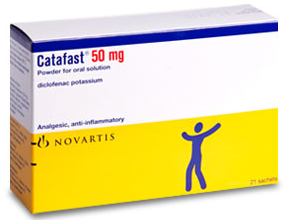 كتافاست Catafast - ديكلوفيناك الإستخدامات، الآثار الجانبية، الجرعات ...