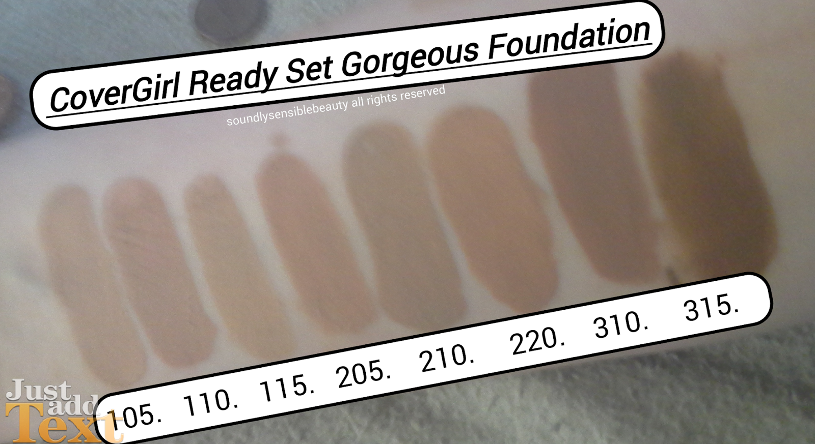 CoverGirl Ready Set Gorgeous Foundation Review & Swatches of Shades