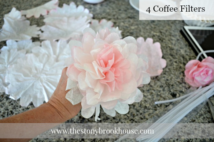 How To Make Coffee Filter Peonies {Super Easy!} | The Stonybrook House