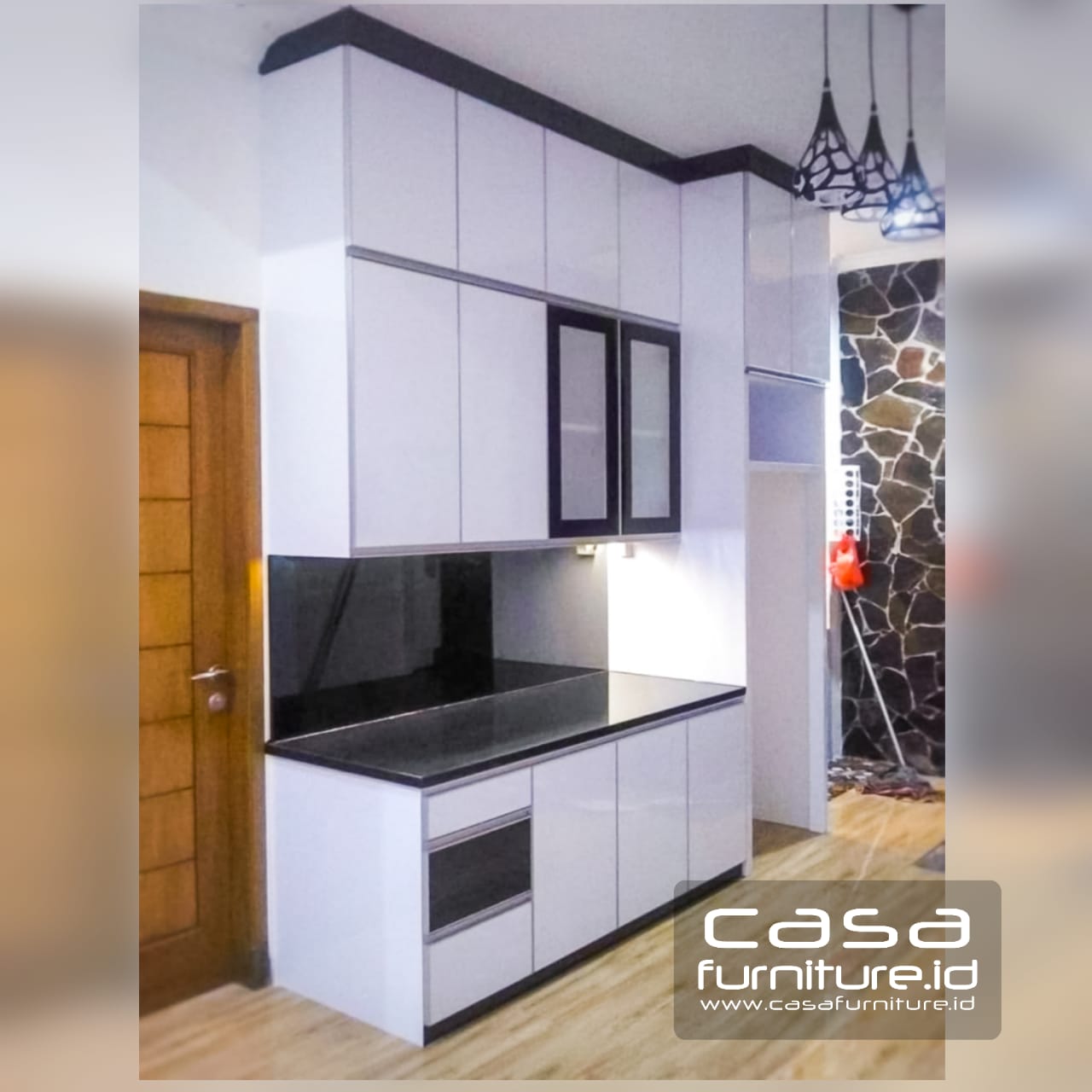 Kitchen set putih - Furniture minimalis tangerang Kitchen set, Lemari ...