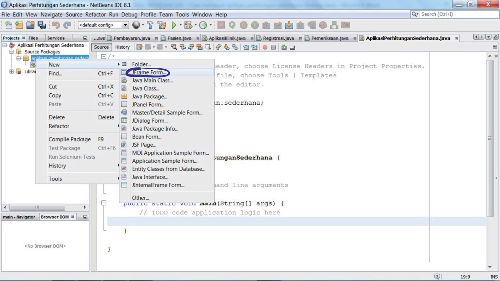 Cara membuat aplikasi perhitungan sederhana dengan NetBeans IDE (Bahasa ...