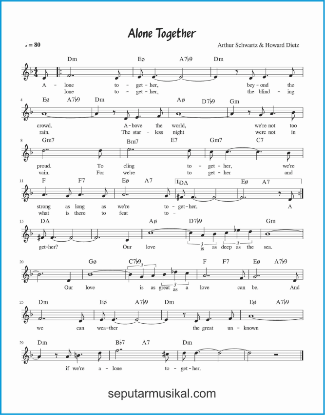 Chord Lagu Alone Together - SEPUTAR MUSIK