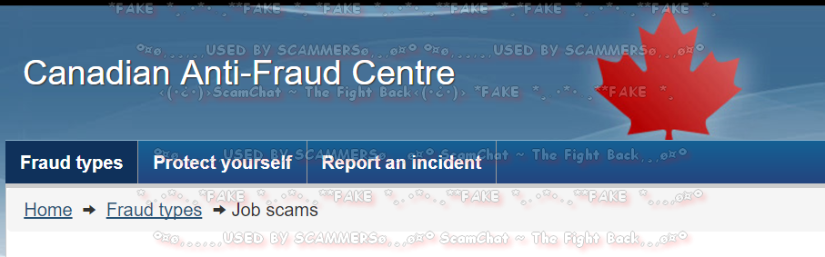 ScamHaters United .. Visit us also on Facebook and Instagram : CANADA ...