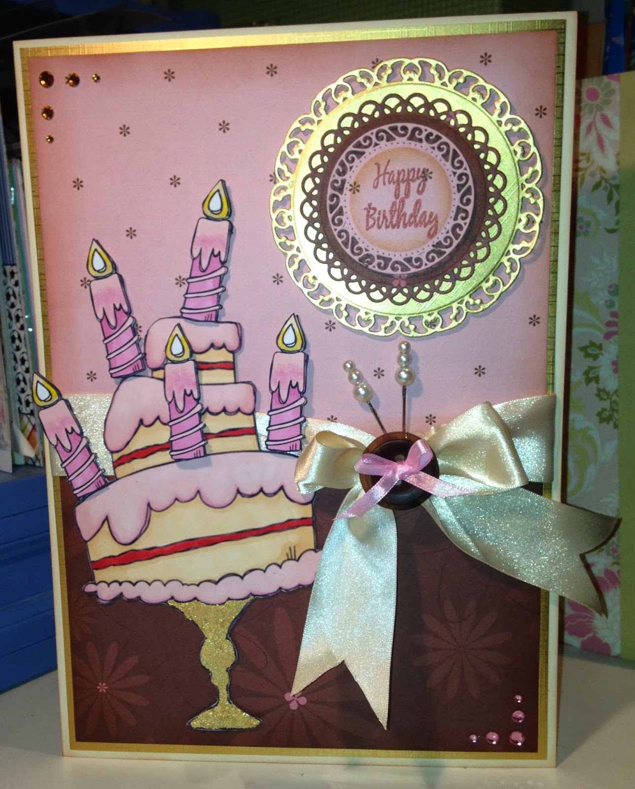 So many cards so little time....: Tiered Cake Card...