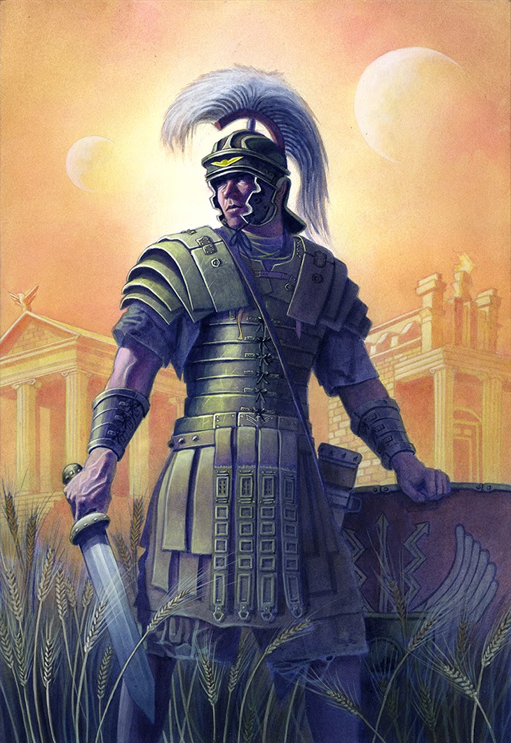 Alan Hawley Illustration: Legionary Acrylic Painting
