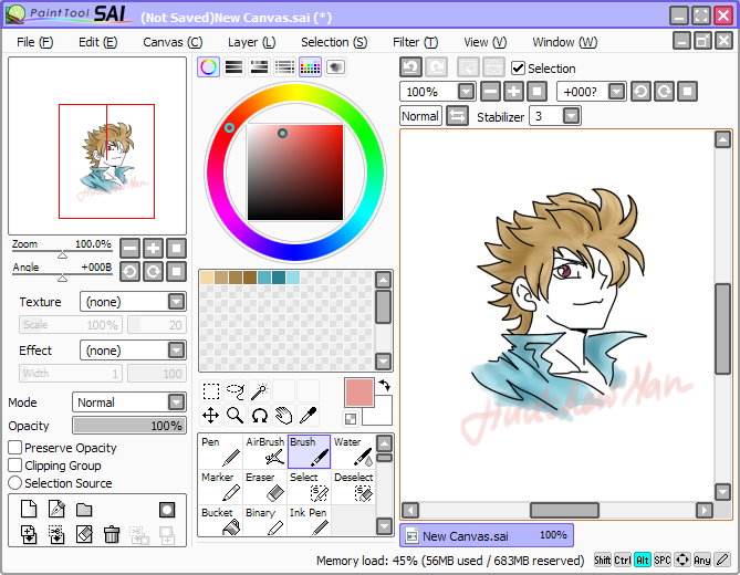 HudchewMan's Station: ลองวาดภาพด้วย SAI - Paint Tool