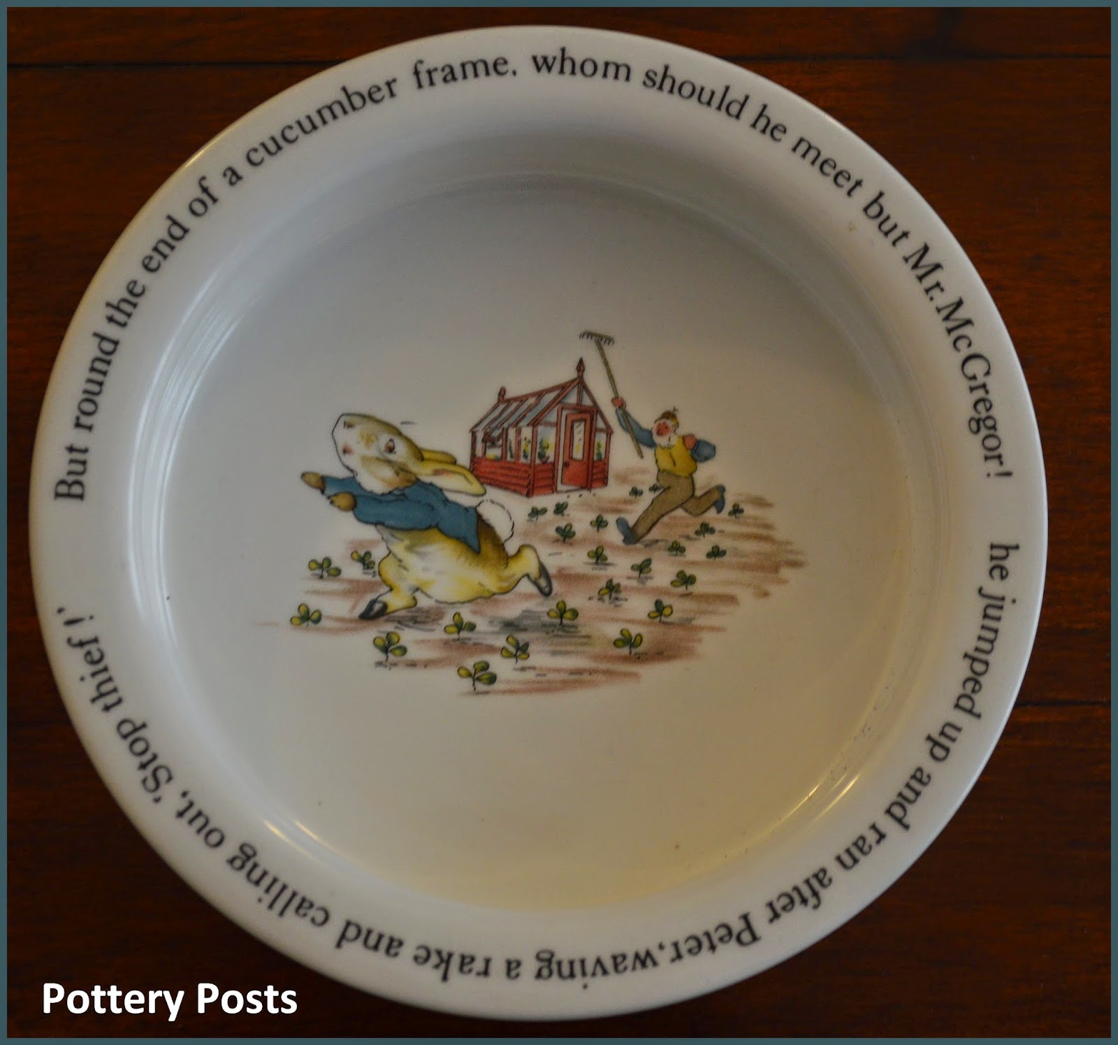 Pottery Posts: Peter Rabbit