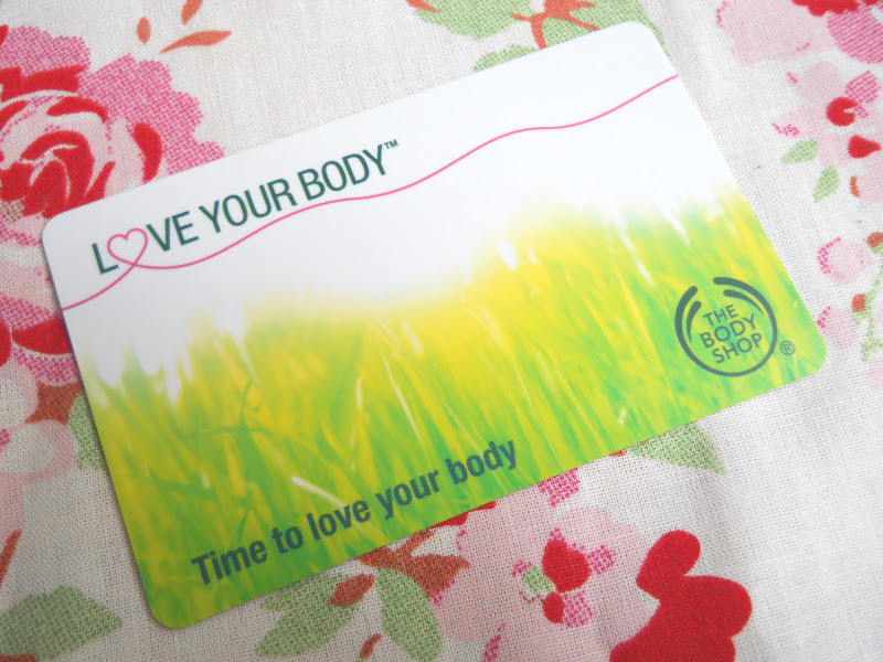 and peaches: Body shop 'love your body' loyalty card