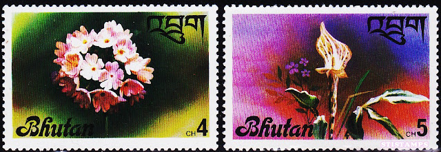 Heritage of Indian stamps site: Bhutan stamps collection Year 1975 issue