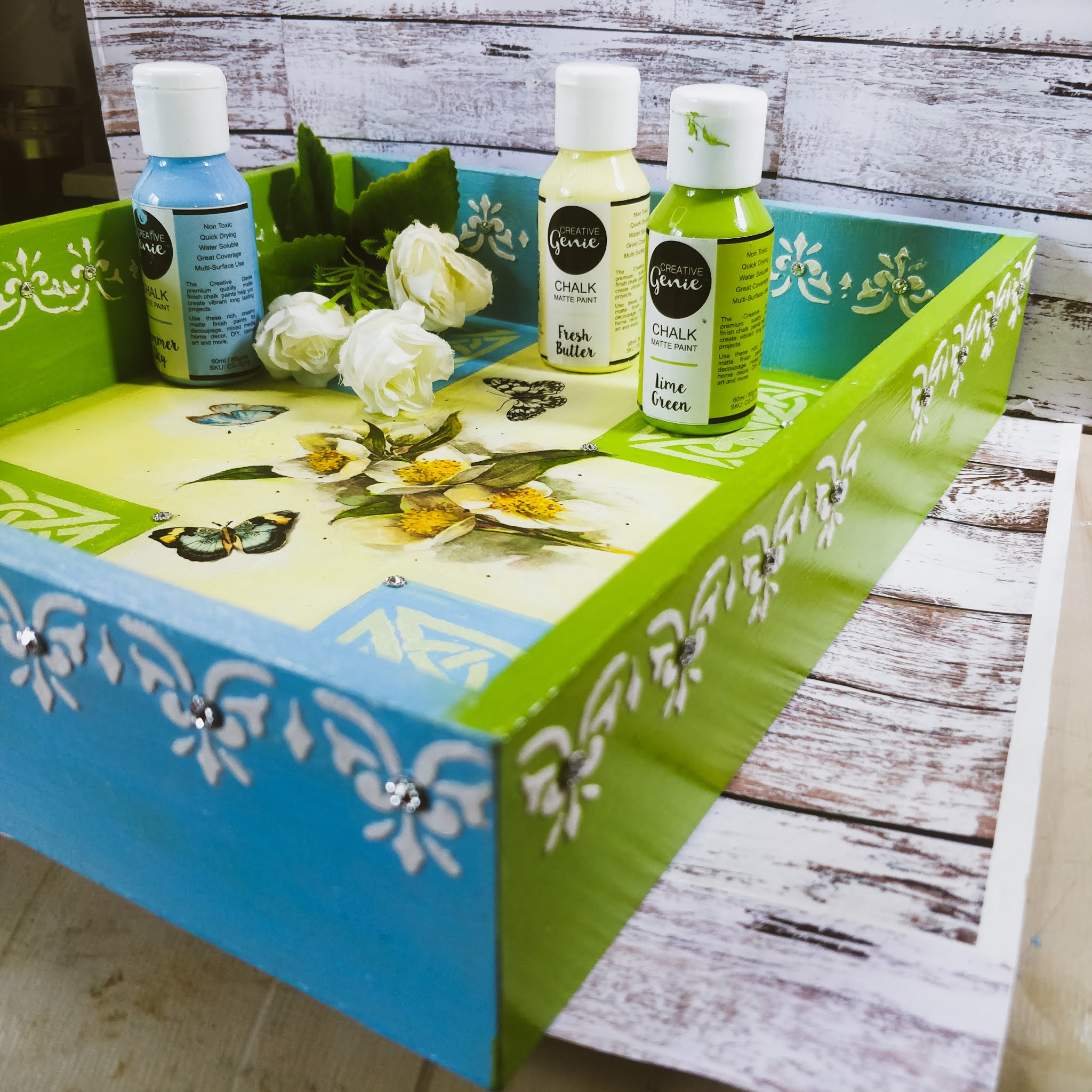 Adhiraacreations: MDF tray decoupage tutorial