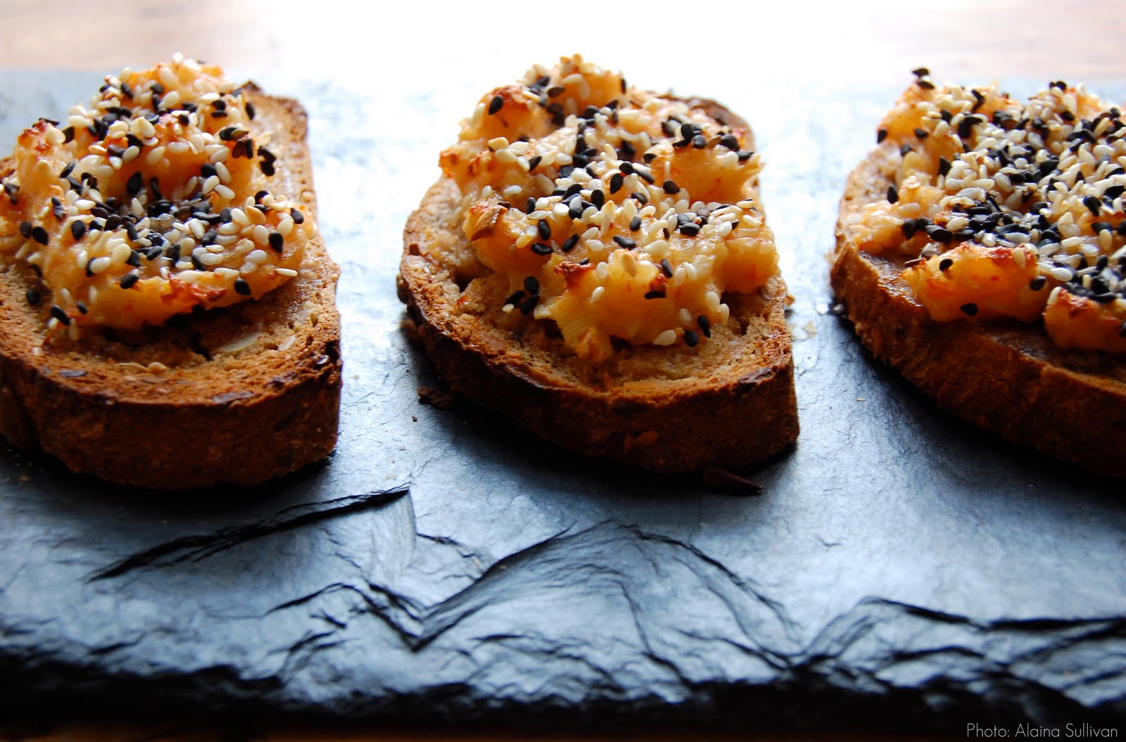 palate/palette/plate: Sesame Shrimp Toasts