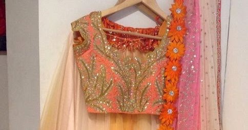 Pastel Color Half Saree by Mugdha - Saree Blouse Patterns