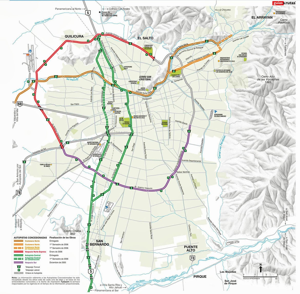 Paisajes y Datos de Chile: Plazas de Peaje