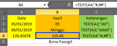 Fungsi TEXT Pada Excel dan Penggunaanya - Student Terpelajar - Media ...