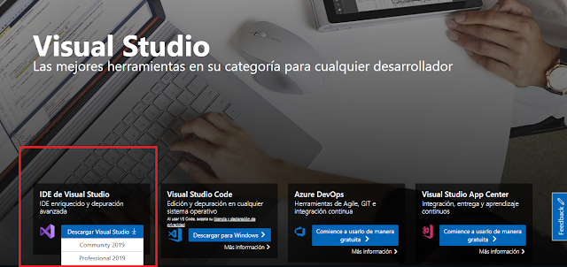 instalar Visual Studio 2019